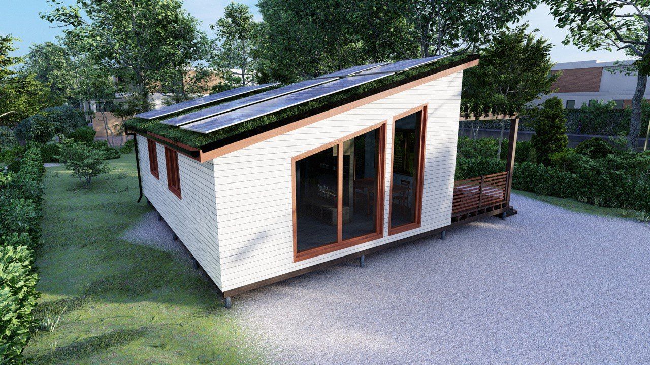 Tiny House - Modulhus - Mini hus, Færdighus - 50 m² - Energieffektivt ...
